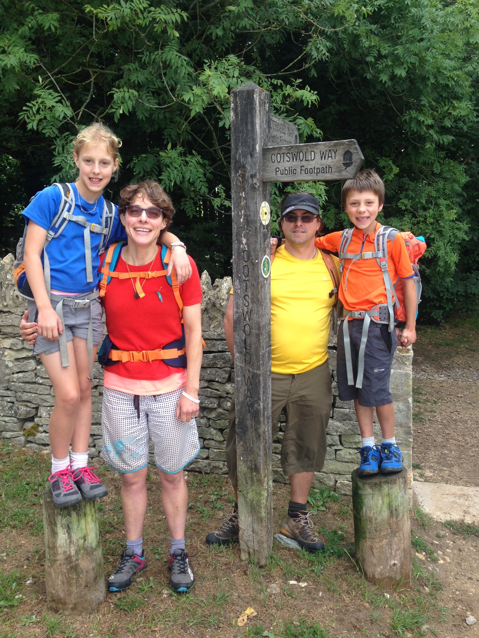 Jen, Steve, Molly & Woden Shaw - Cotswolds National Landscape